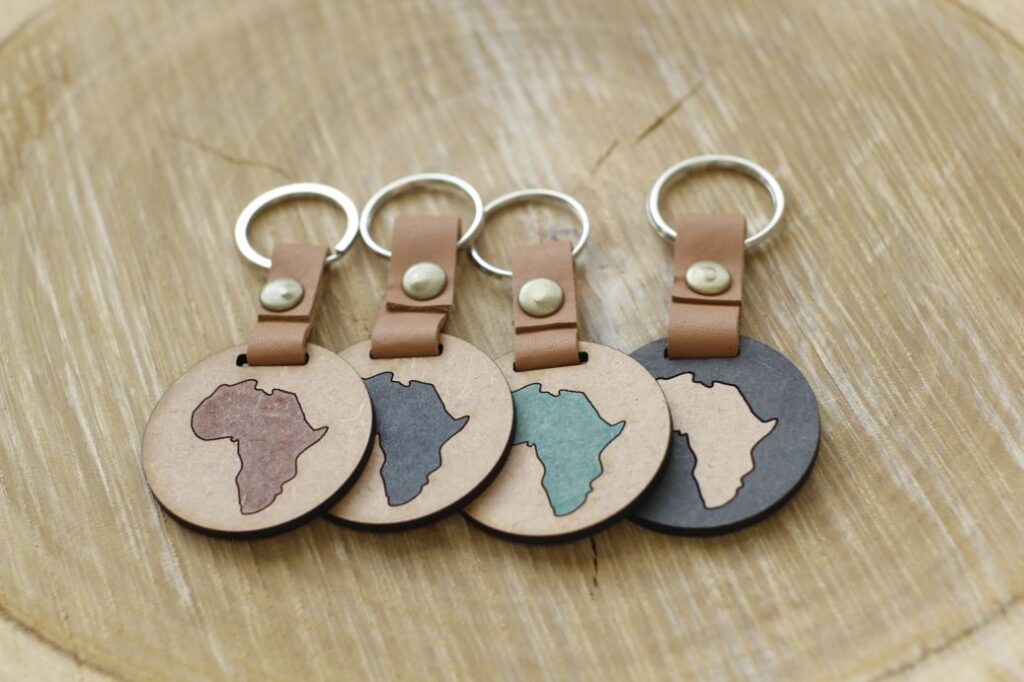 Africa Key Ring - The Printery